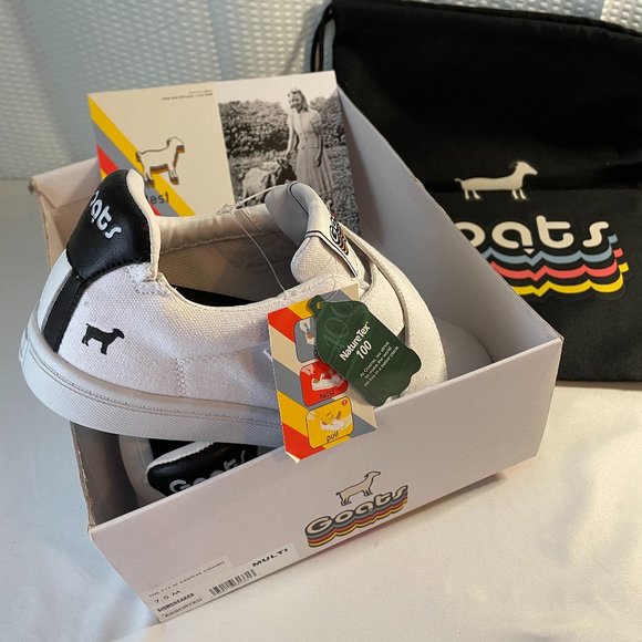 goats | Shoes | Goatssneakers Shoes 75 M White Canvas Criss Cross ...